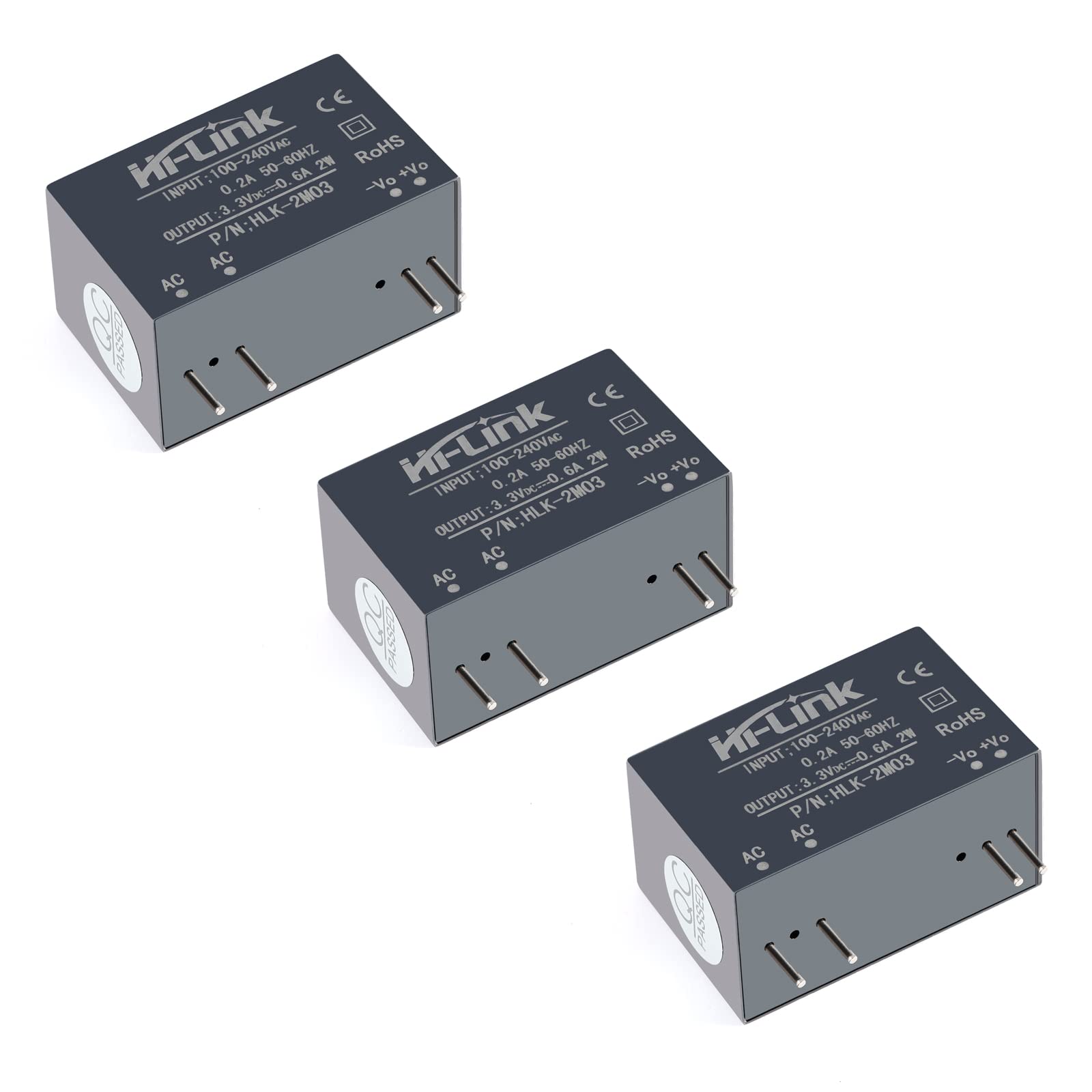 000 EC Buying 3Pcs HLK-2M03 Power Module, AC-DC Converter 220V to 3.3V 600mA AC-DC Small Isolation Switching Power Module Output Power 2W Suitable for Smart Home, Industrial Robots