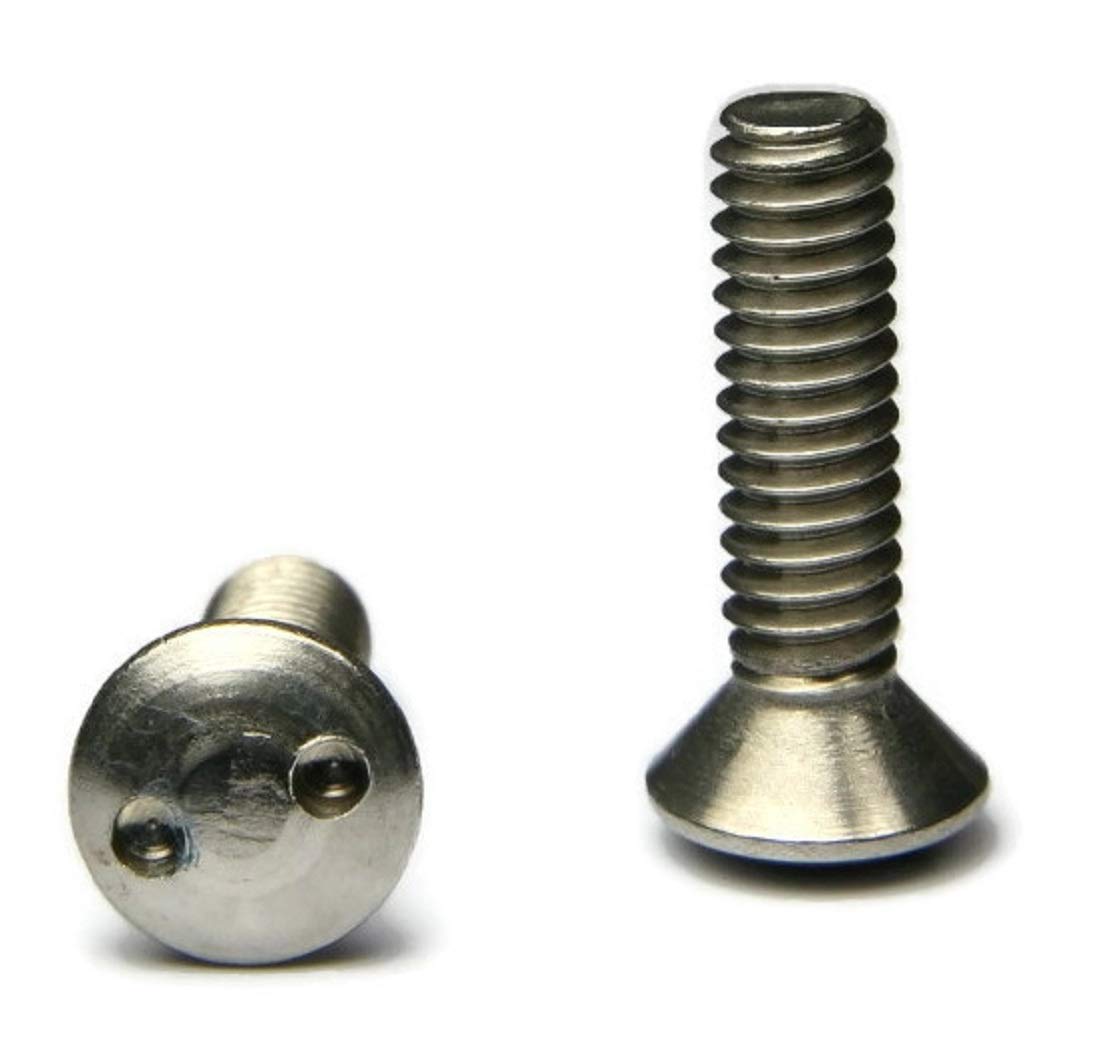 18-8 Stainless Steel Spanner Security Oval Head Machine Screws - #10-24 x 1-1/4" Qty 25