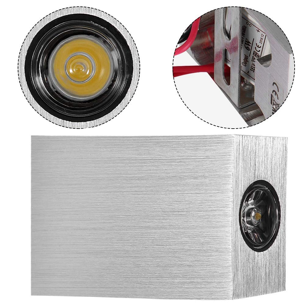 01 Warm White Bulb Wall Mounted Lamp, LED Wall Light, Garden Corridor Lights Garden Lights Home Decoration for Ground/Garden Indoor Outdoor