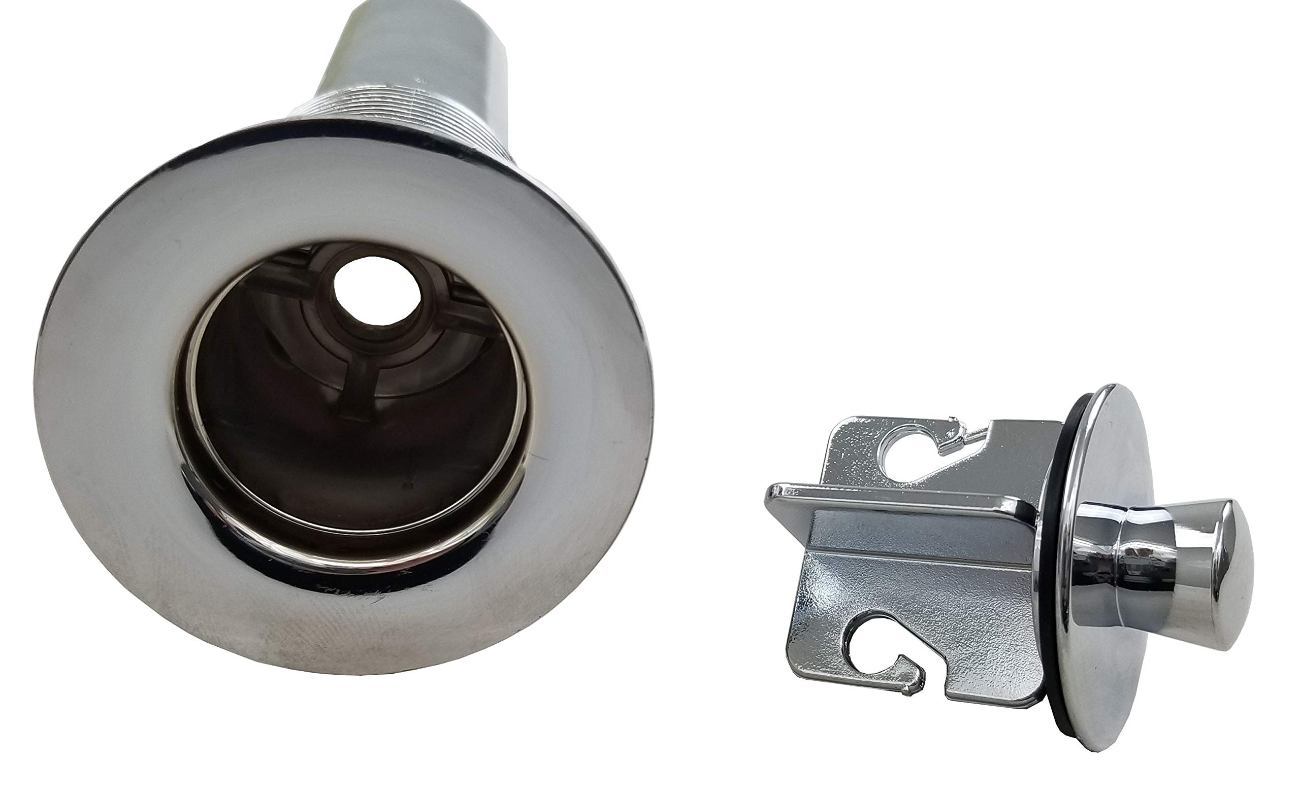 1 1/4" Plastic Sink Drain for RV Bathroom Hand Sink Chrome Color