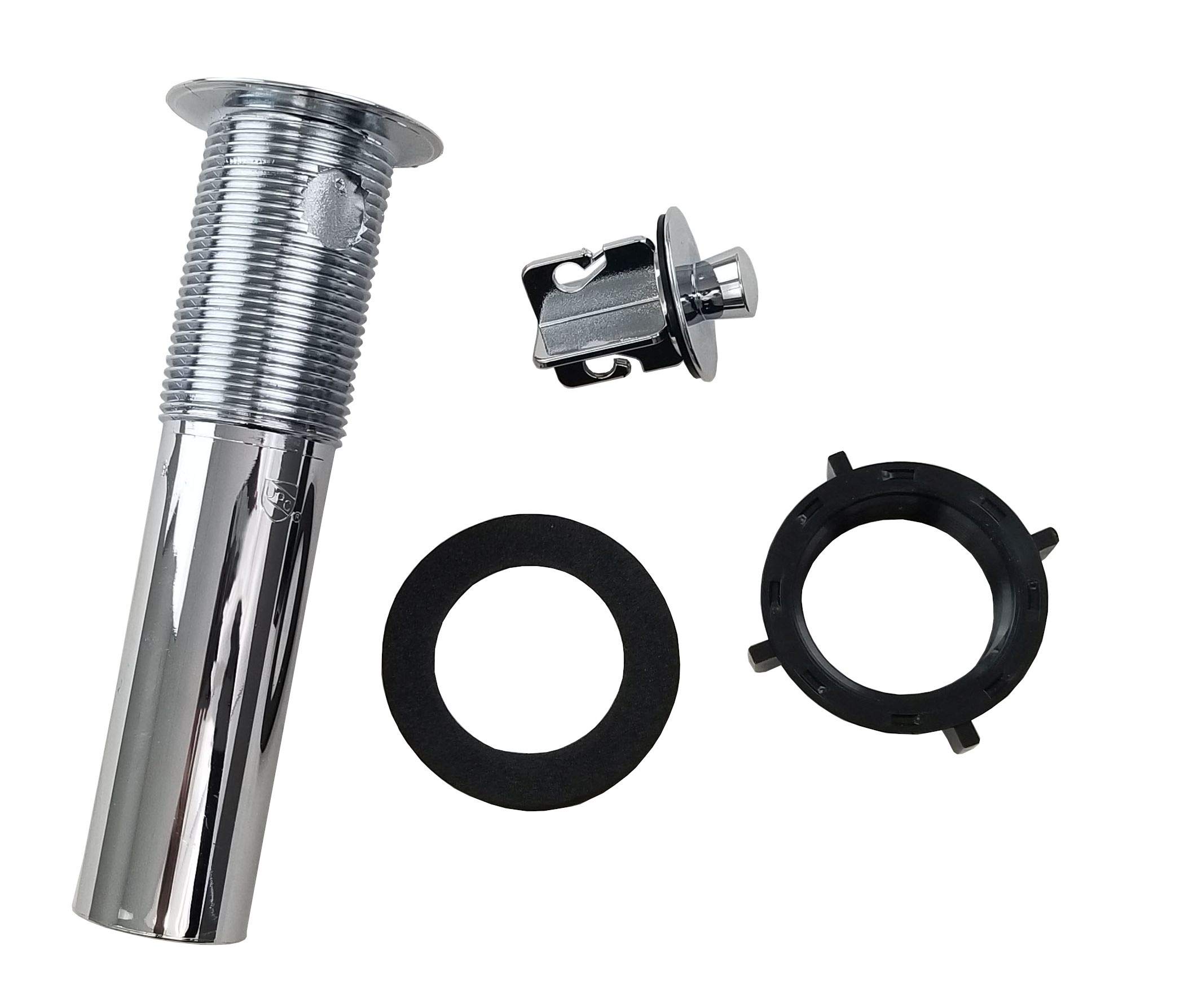 1 1/4" Plastic Sink Drain for RV Bathroom Hand Sink Chrome Color