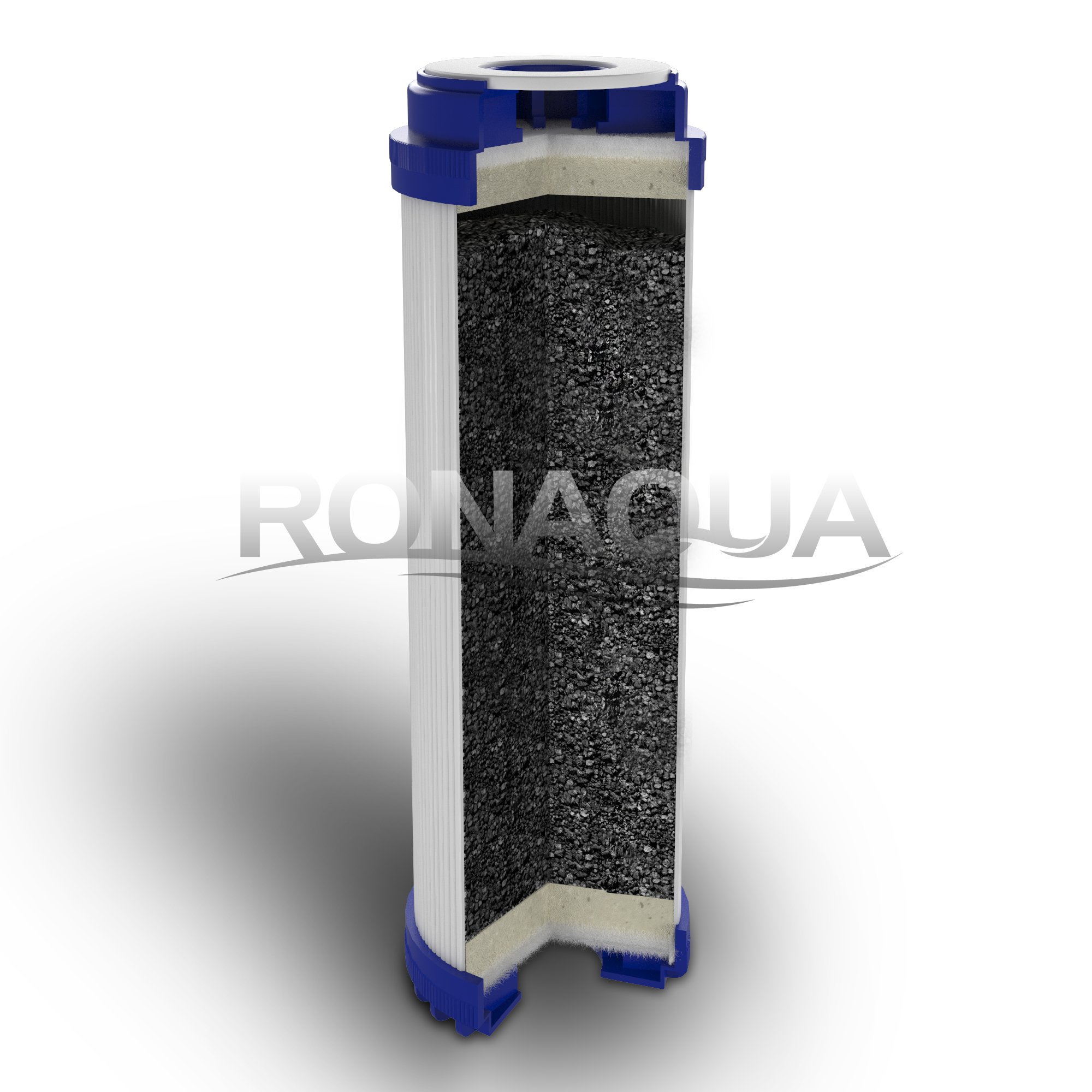 10 Inches Transparent Standard Whole House Water Filter System Presser Relief Valve, 3/4β Inlet/Outlet Brass Port & 6 Granular Activated Carbon Water Filter Cartridge