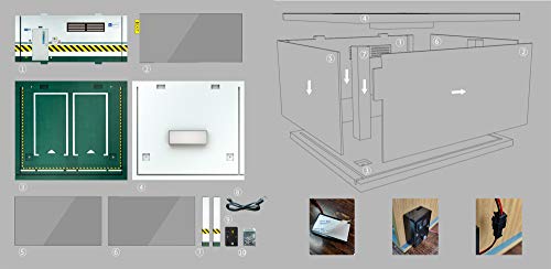 1/24 Scale Die-cast Car Garage Display Case with Clear Acrylic Cover and LED Lighting for 2 Parking Space (Route 66)