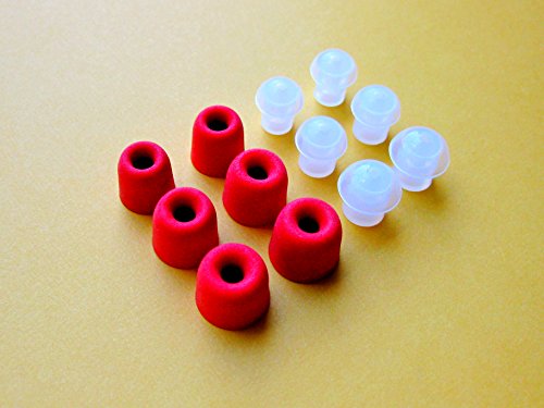 12pcs (RDMF-CLNMH-Sc)- S/M/L Premium Memory Foam and Noise Isolation Replacement Earbuds Eartips Compatible with Monster Turbine Pro, Gratitude, DNA, and Diesel VEKTR in Ear Earphones