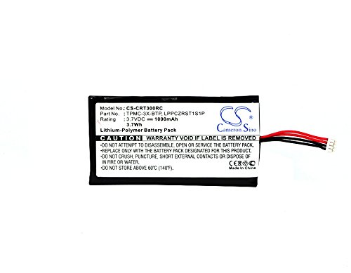 1000mAh Battery Replacement for Crestron TPMC-3X Touchpanel PTX3 MTX-3 Prodigy PTX3 TPMC-3X-L fits Part no TPMC-3X-BTP LPPCZRST1S1P