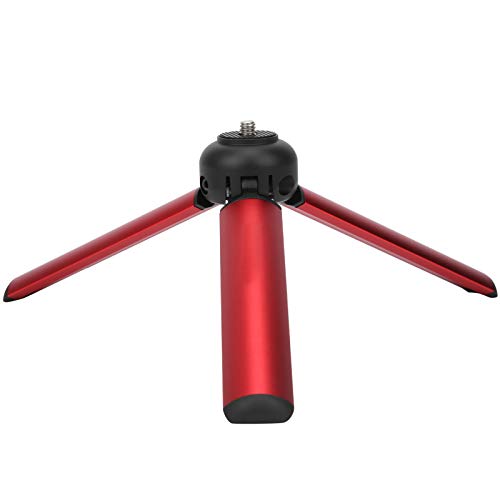01 Aluminium Alloy Desktop Tripod Action Camera Mini Bracket Accessory with Extension Rods, Sports Cameras, Phones, Mirrorless Cameras and Other Equipment for Pocket 2(Mini Version red)