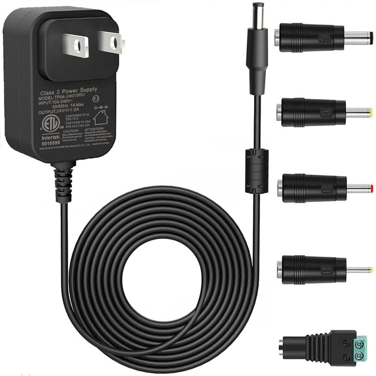 100V-240V AC to DC 24V 1A Power Supply Adapter for 24Volt 1Amp 650mA 500mA 150mA 2400mah 2500mah 2600mah Massage Gun Charger Power Cord