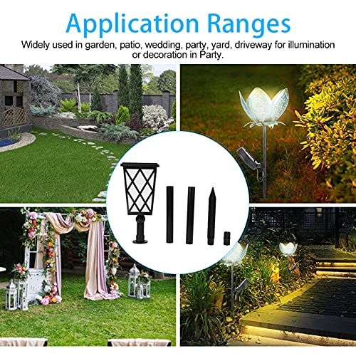 01 02 015 Solar Pathway Light, Durable and Rain‑Proof Energy Saving and Long Service Time Outdoor Solar Lamp for Garden for Home