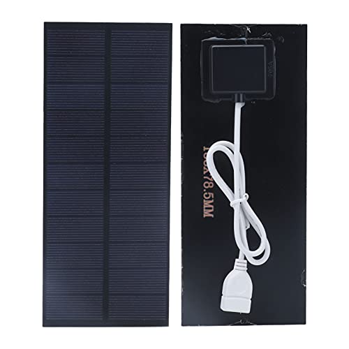 01 02 015 Solar Panel Kit - 2.5W 5V Monocrystalline Silicon Solar Panel, Solar Battery Charger for Charging Mobile Phone - 188x78.5mm