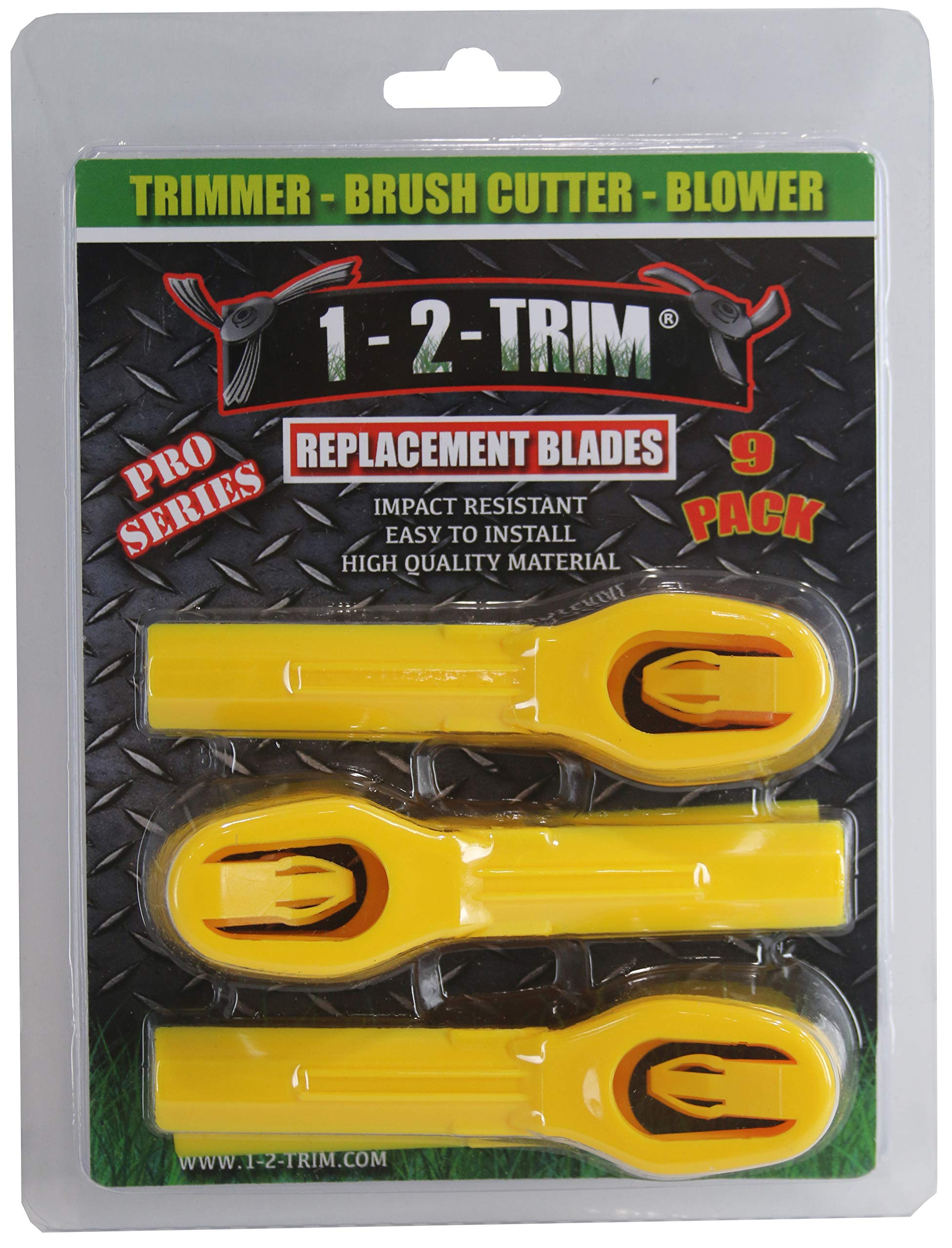 1-2-trim Pro Series Replacement Blades, 9 Piece