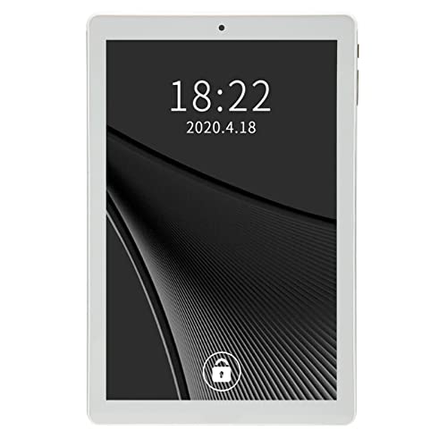 10 Inch Support Multi Language Tablet 3GB RAM 64GB ROM Silver 100-240V 11 Screen HD IPS Tablet for School Work (US Plug)