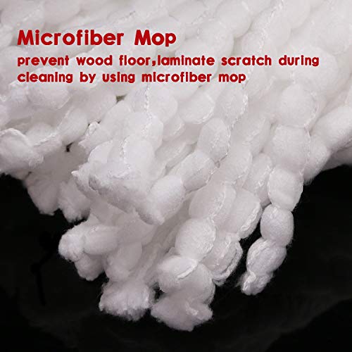 1 Pack Mop Replacement Heads Compatible with Spin Mop, Microfiber Spin Mop Refills, Easy Cleaning Mop Head Replacement