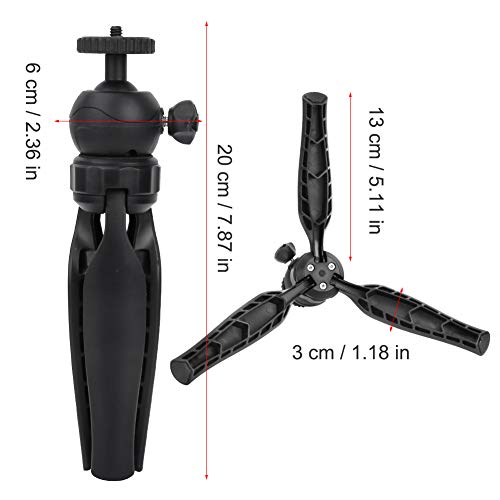 01 Photography Tripod Stand, Flexible Portable Video Desktop Handheld Brack, Mini Desktop Tabletop Tripod Stand Mount Holder for Smartphone Action Camera