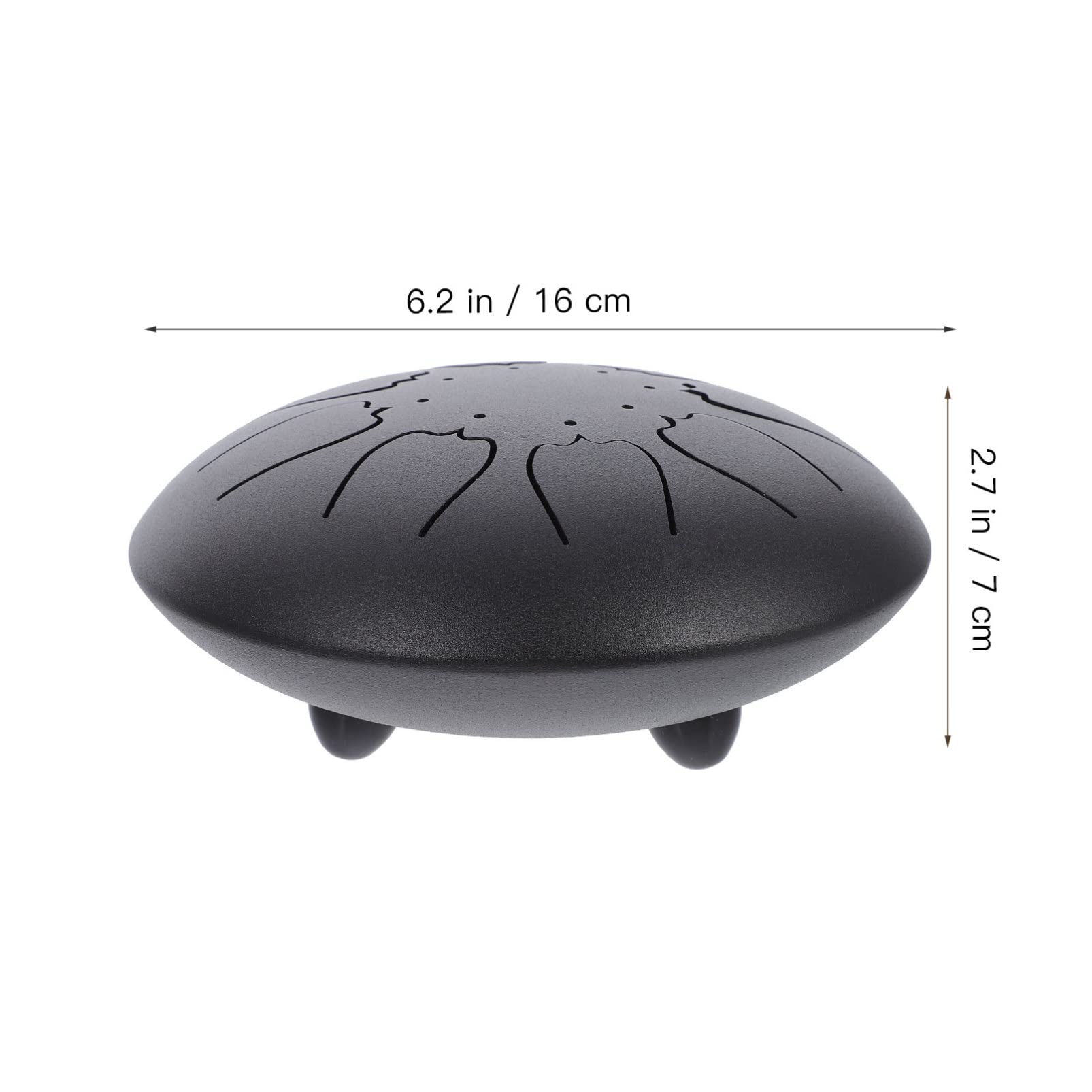 1 Set Steel Tongue Drum Ethereal Drum Yoga Rubber Percussion Stick