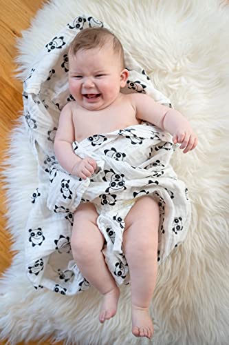 100% Organic Cotton Unisex Muslin Swaddle Blanket for Baby 3 Pack Hypoallergenic Breathable Baby Essentials Registry