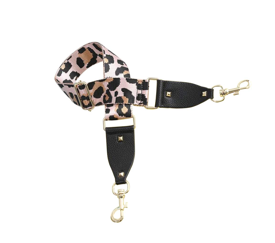1.97" Wide Strap Adjustable Crossbody Bag Strap Replacement All-Match Canvas Strap Purse Strap Handbags Strap (Pale Pink)