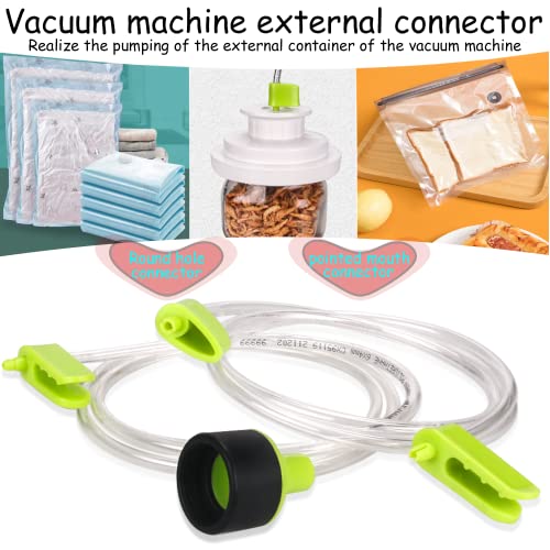 2 piece set Accessory Hose Compatible with FoodSaver ,Compatible FM2000,FA2000, and FM2100 GM FAX12 000 ,Suitable for all sealing zipper bags, wine plugs, seals jar, vacuum sealing agents