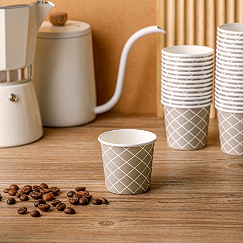 100 Count 3 oz Disposable Coffee Cups Disposable Espresso Cups Small Paper Cups 3 oz Cups for Coffee Tea Cocoa Juice Mini Disposable Paper Cups for Cafes Offices and Home