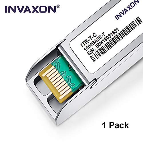 1 Pack 100% Compatible for GLC-T GLC-TE Copper SFP Transceiver 10/100/1000BASE-T Reach 100m