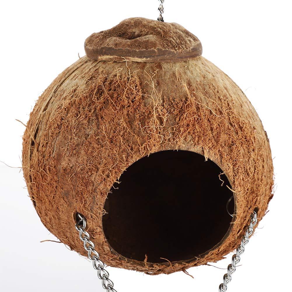 01 4.7in Coconut Nest, Bird's Nest, for Small Pet Bird Hamster