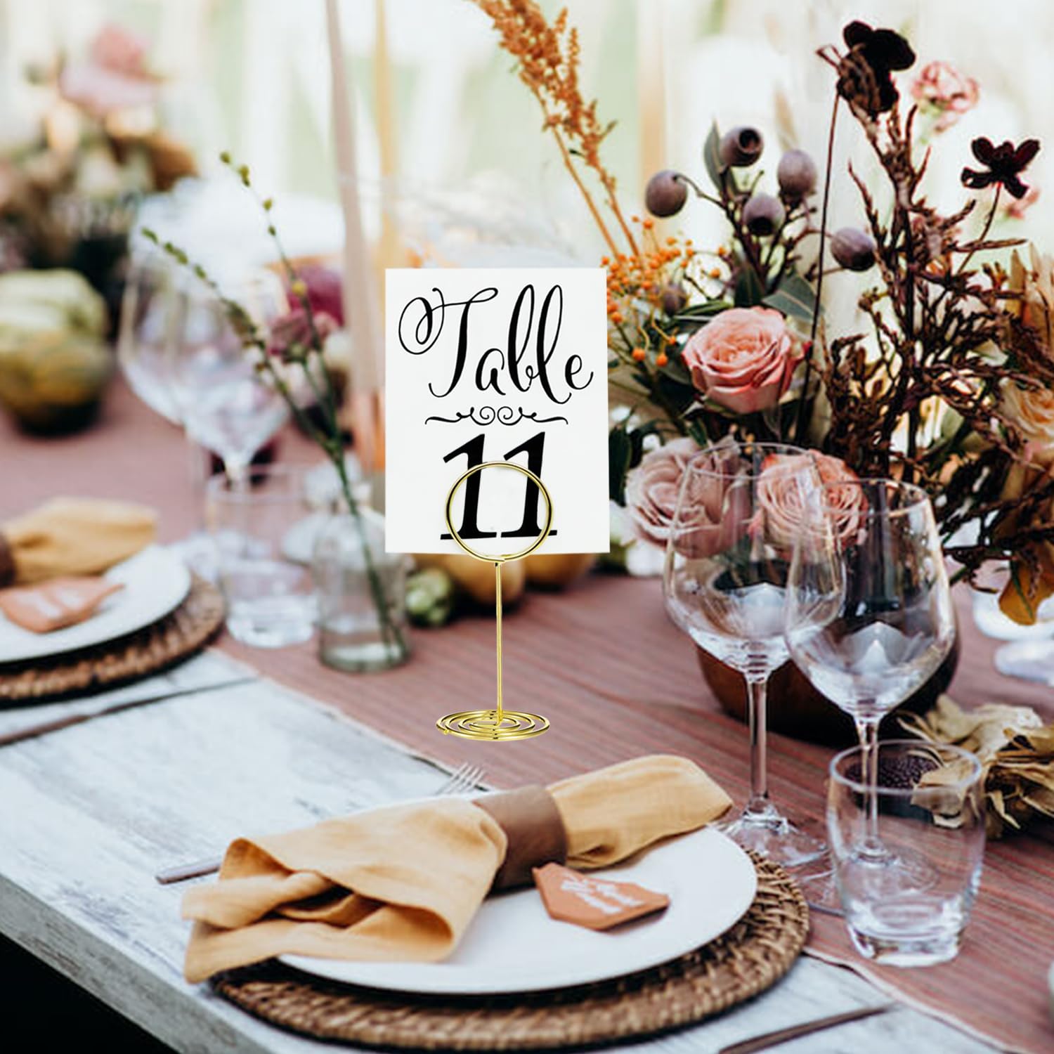1 to 20 Table Numbers with Holders Base for Wedding Banquet Party Table Home Birthday DecorationPlace Card Holders