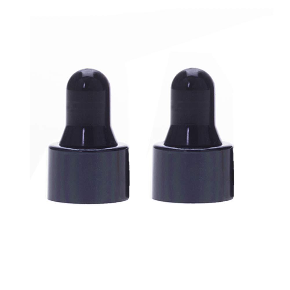 100 Pcs 2ml Clear Glass Dropper Bottles Refillable Empty Sample Vial Eye Dropper with Pipette Essential Oil Perfume Storage Containers For Aromatherapy Eye Dropper Cosmetics, Black Lid