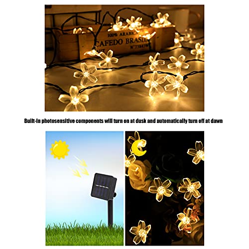 01 Festive Light, Party Decor Light Tree Light Solar Fairy Lights Solar Decorative Light Solar String Lights for Home Courtyard, Garden, Yard, Lawn, Terrace