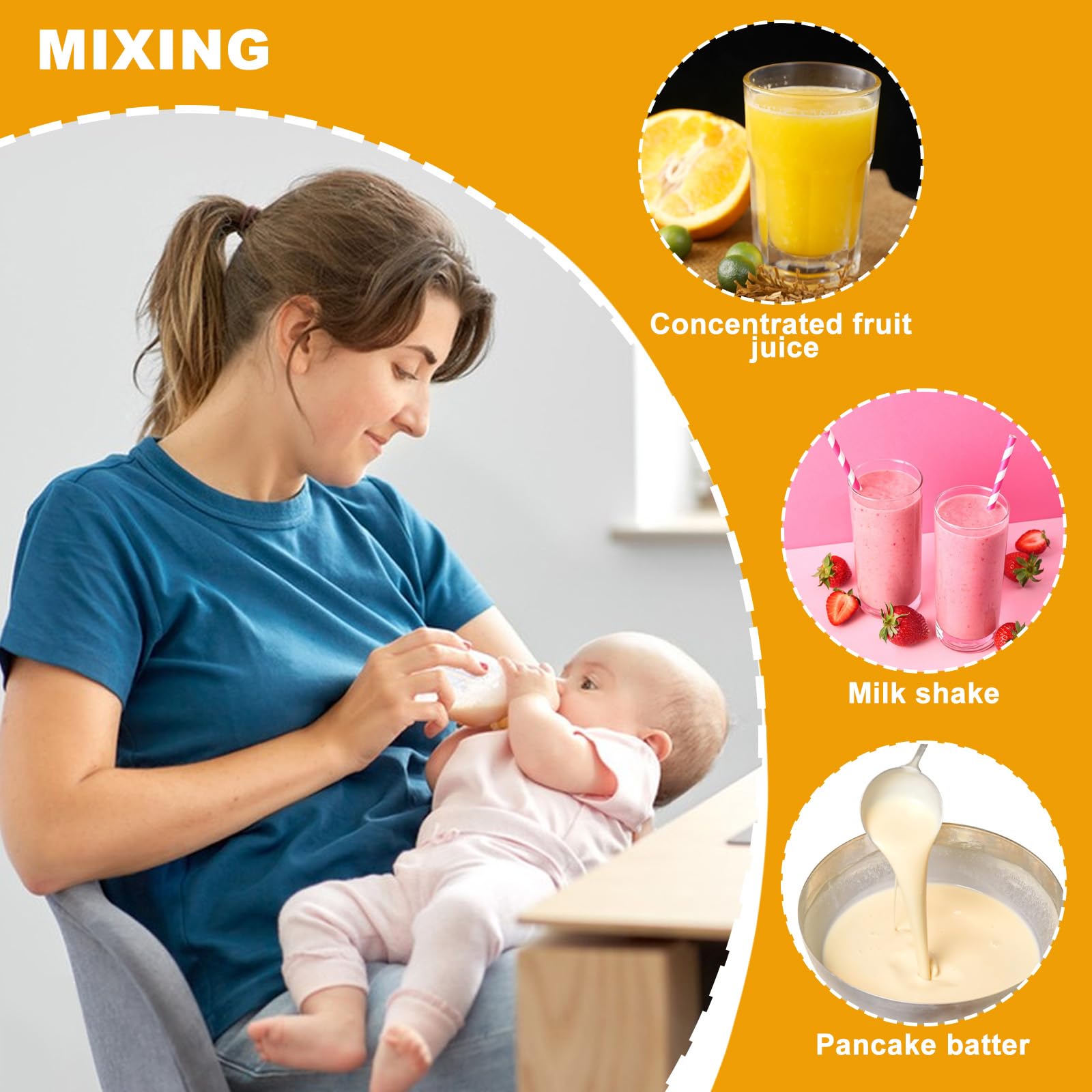 1 Pack Mixing Pitcher for Drinks 2 Quart/ 64oz Plastic Water Pitcher with Lid,Easy-Mix Juice Container,Angled Plastic Blades and Adjustable Mixer Plunger for Juice, Tea, Beverage Container