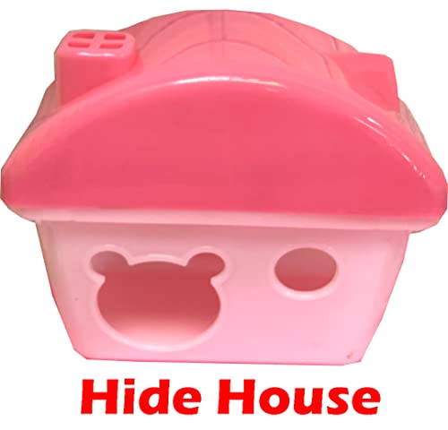 2 Floor Syrian Hamster Habitat Rodent Gerbil Mouse Mice Rats Animal Cage (19 x 12 x 15 H, Pink)