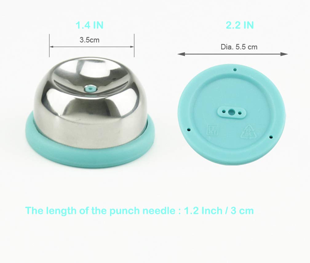 1 Pack Hard Boiled Egg Piercer simple easy egg hole puncher egg poacher Endurance Hole (304 stainless steel+new material PP bottom)Anti-sliding can operate well,Arc is suitable for all kinds of eggs.