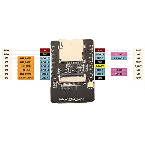 1 Pack for ESP32-CAM WiFi Bluetooth Development Board with OV2640 2MP Camera Module for Arduino Raspberry Pi