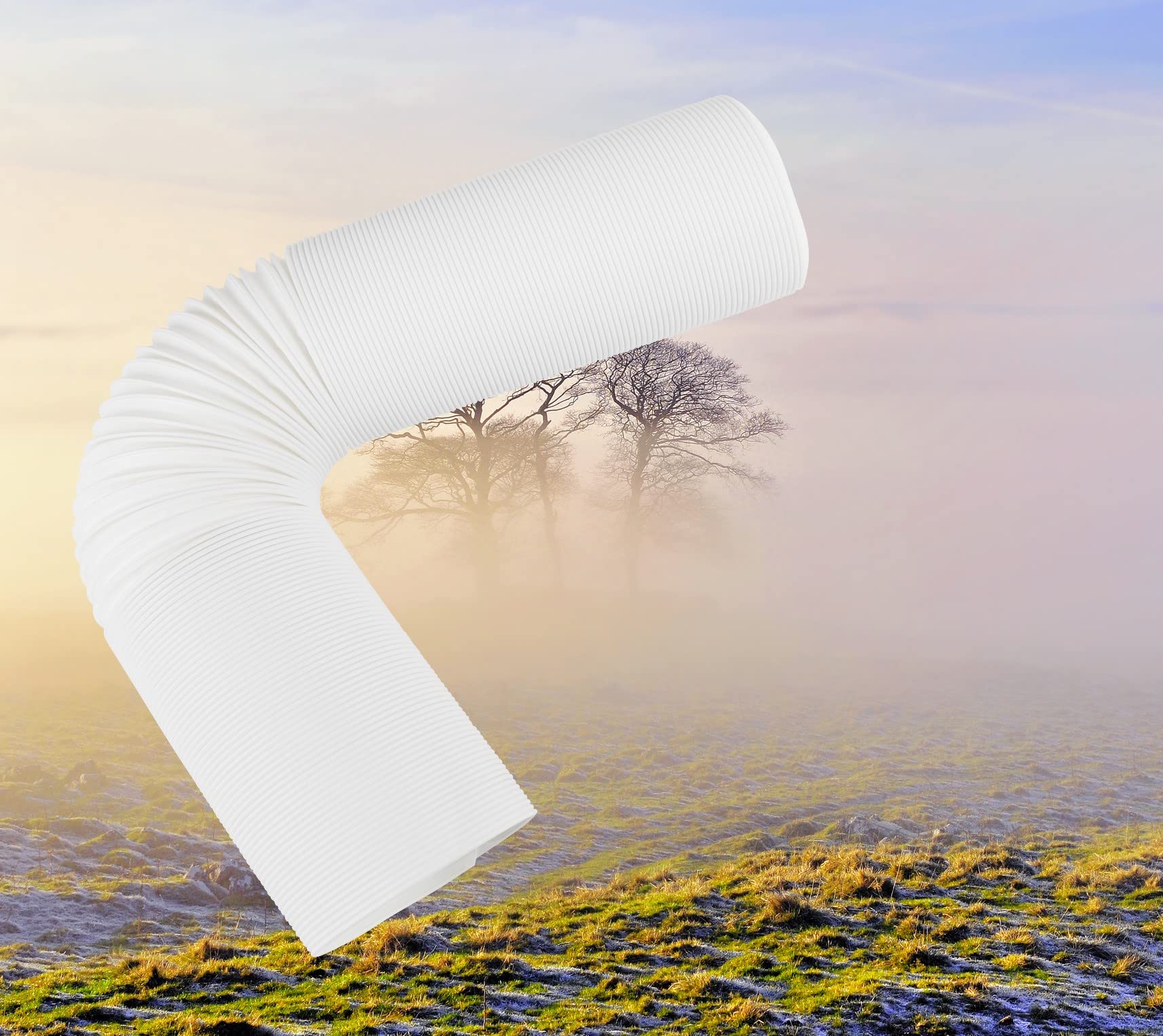 1 Extra Long Clockwise Universal Portable Air Conditioner Exhaust Hose 5" Width, 72"-84" long
