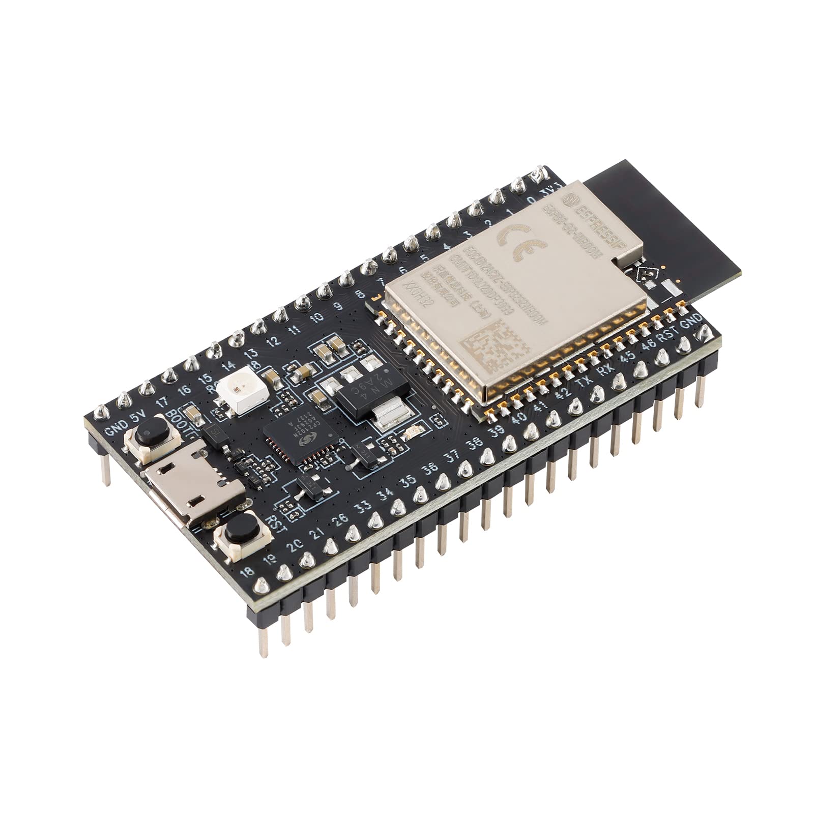 000 JESSINIE ESP32-S2-Saola-1M Wireless WiFi Development Board ESP32-S2 ESP32-S2-WROOM Universal IoT Wi-Fi MCU Wireless Module ESP32 4MB SPI Flash Onboard Antenna for Mesh Network Smart Home Control