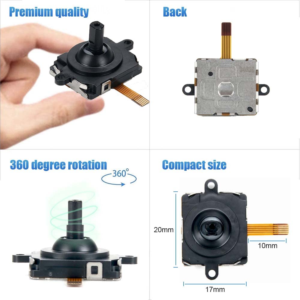 1 Pack Joystick Replacement for Oculus Quest 2 Controller/Meta Quest 2 Controller, Replacement Joystick Thumb Stick Repair Kit for Oculus Quest 2 Accessories