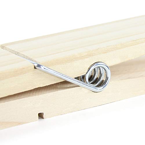 12 Inch, Giant Clothespins, Jumbo Wood Clips for DIY Craft, Bathroom or Laundry Room Decoration, 1 PCS