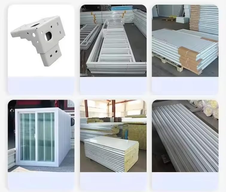1 Bedroom 20FTX10FT Container House Prefab Tiny Home to Live in for Adults Mini Foldable Mobile Home Modular Guest Homes kit casas prefabricadas para Vivir with Water & Electricity Terrace