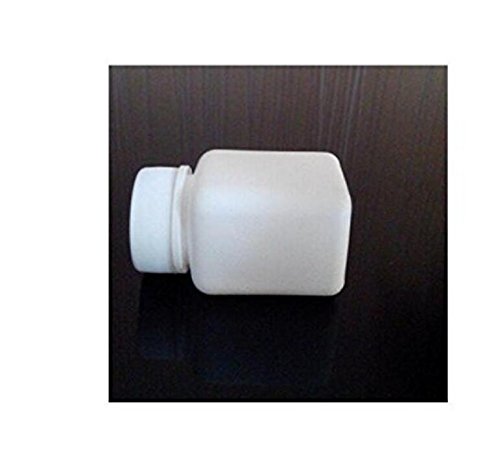 12PCS 60ML 2OZ Empty White Square Capsule Bottles with Screw Cap Portable Case for Vacation Travel Daily Life