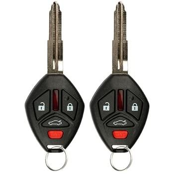 2 New Key Keyless Entry Remote Fob for 2007-2012 Mitsubishi Galant Eclipse (OUCG8D620MA) Notch