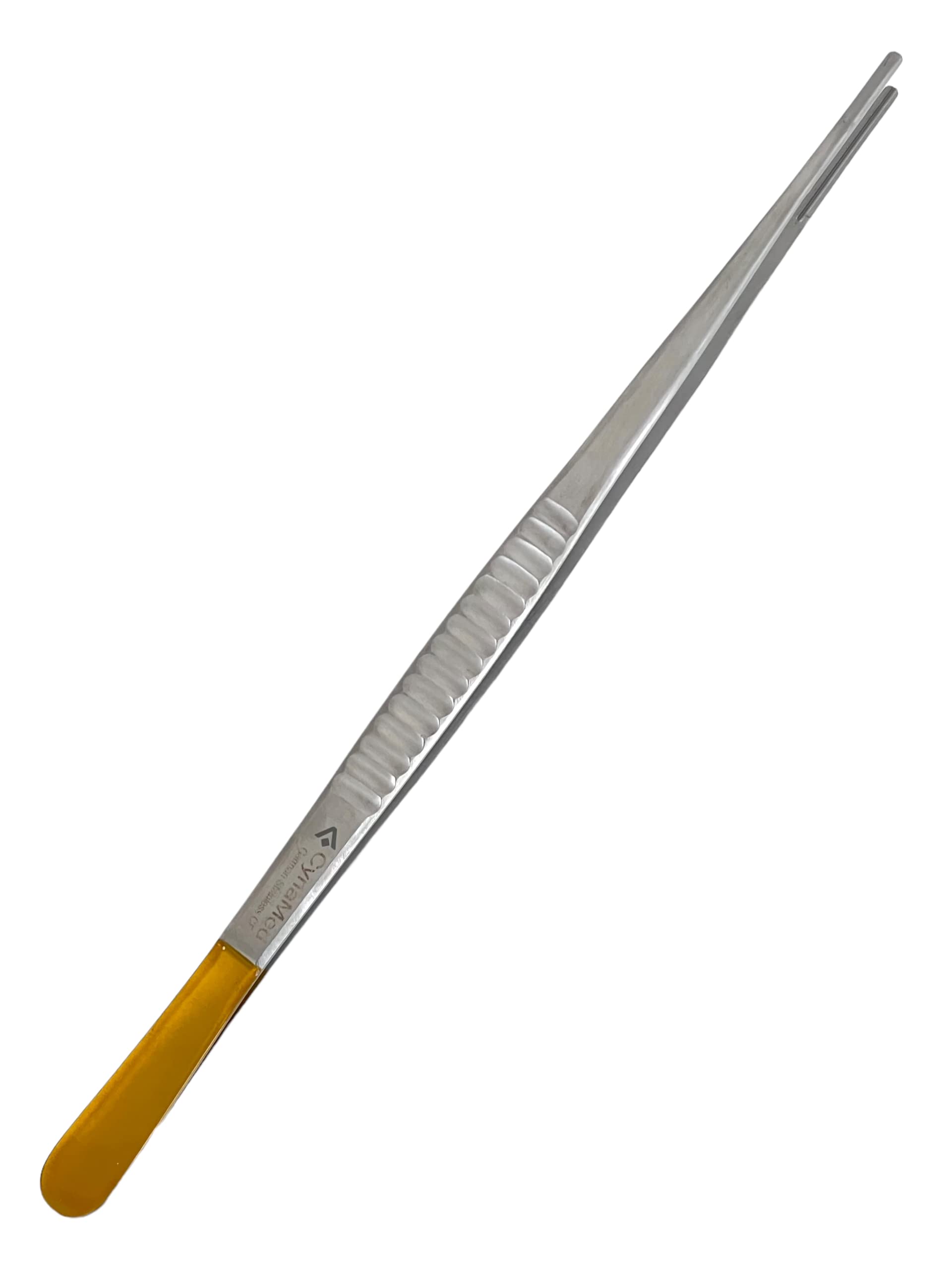 1 EACH PREMIUM GERMAN 8" DEBAKEY ARTERY ATRAUMATIC TISSUE GOLD HANDLE FORCEP INSTRUMENT
