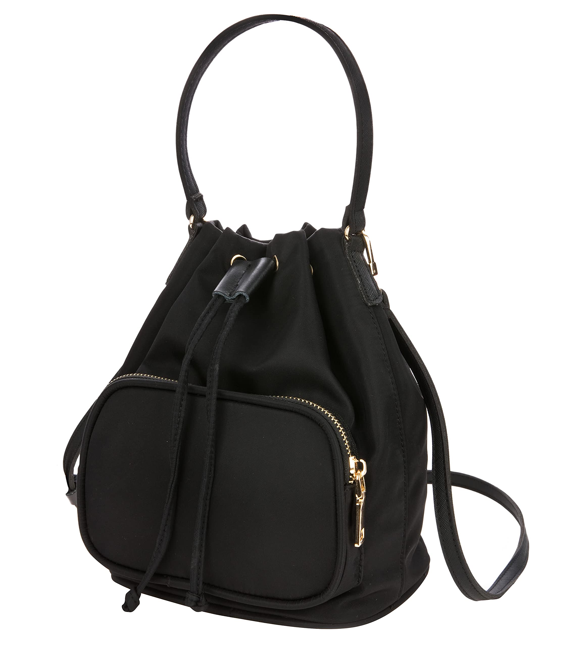 1071 Nylon Roomy Crossbody Bucket Bags Water Proof Purses Wristlet Handbags