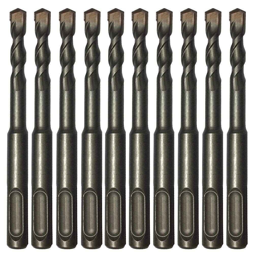 10PC,3/16" X4",SDS Plus Rotary Hammer Concrete Masonry