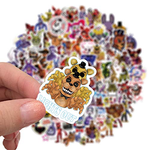 100PCS FNAF Stickers| Aesthetic Vinyl Waterproof Sticker for Car Motorcycle Bicycle Luggage Decal Laptop Terror Game Stickers