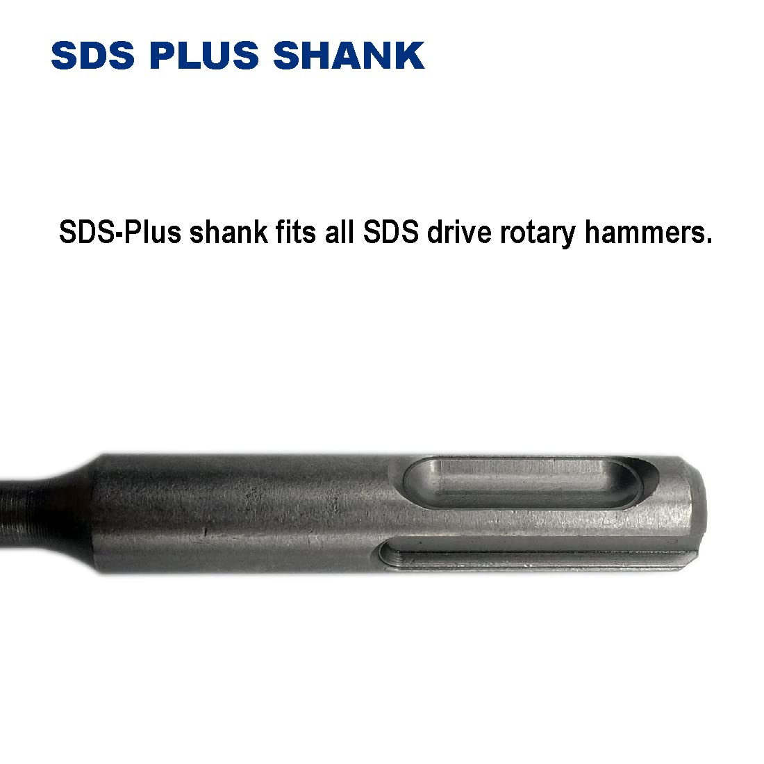 1/4-Inch Carbide-Tipped SDS-Plus Rotary Hammer Drill Bit for Concrete, Brick, Stone, Pack of 6
