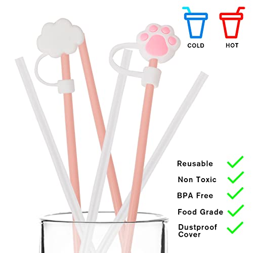 11 Pack for Stanley Cup Accessories, Silicone Reusable Replacement Straws with Straw Covers Cap & Brush for Stanley 40oz, Anti-Slip Protective Stanley Cup Boot Sleeve 40 oz Silicone Bottom Bumper Boot
