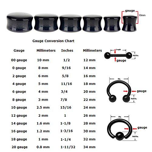 00g ear gauges and tunnels stretching kit plugs ear plugs tunnels gauges ear plugs Flare 0g 0 gauges