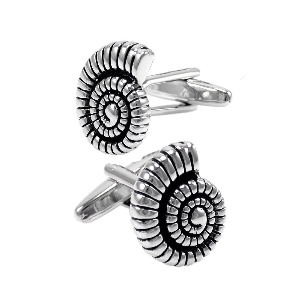 1 Pair Thread Cufflinks Men's French Shirt Sleeve Snailed Cufflinks Business Fancy (Color : A, Size : One Size) (A One Size)