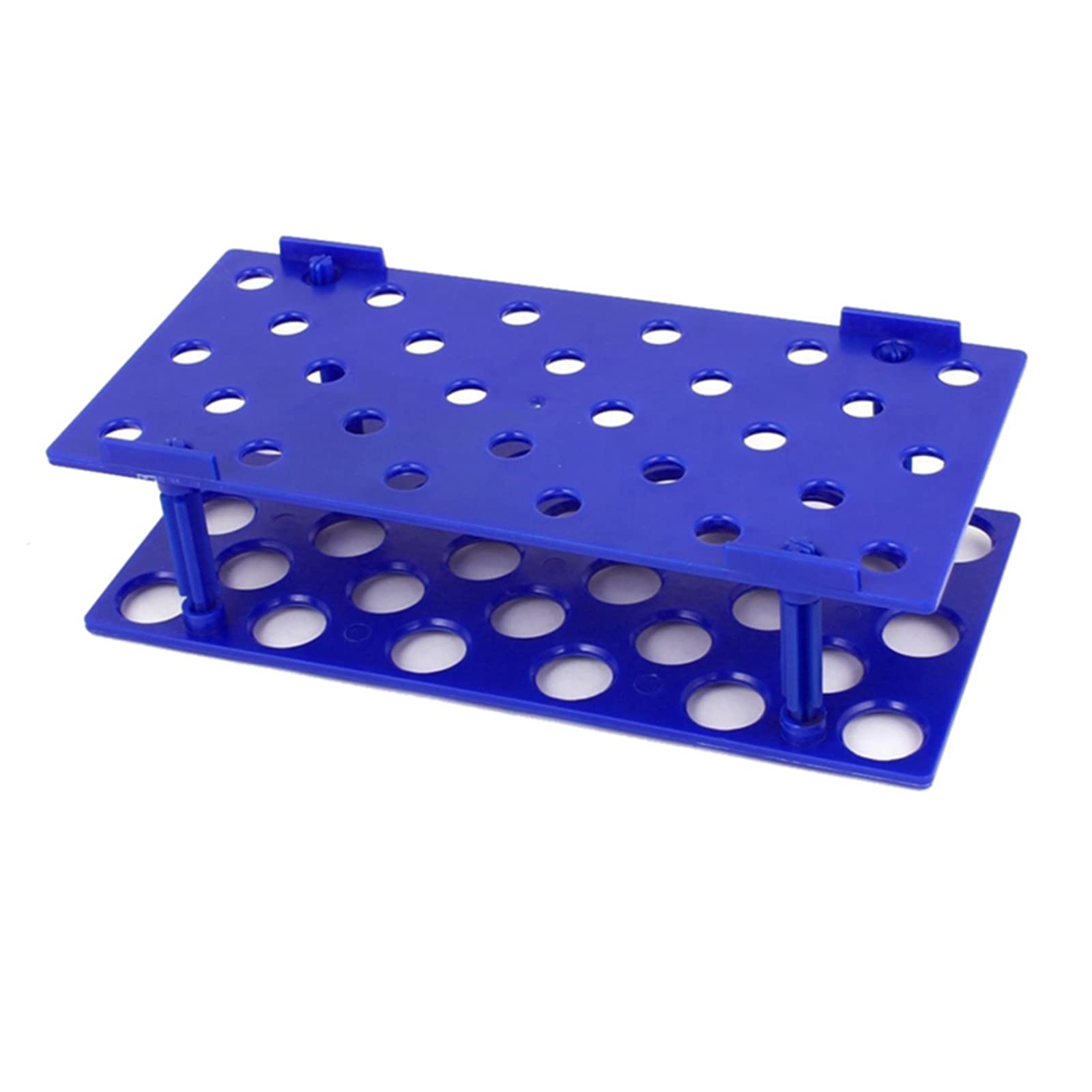 2 Pack 28 Well Centrifuge Tube Rack for 10ml/15ml Scientific Laboratory Plastic Tube Rack Holder Detachable Lab Test Tube Rack Orange/Blue