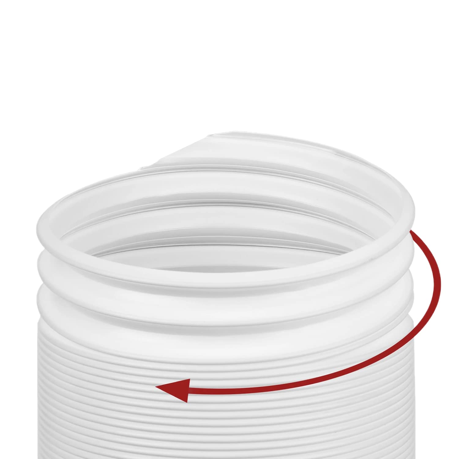 1 Extra Long Clockwise Universal Portable Air Conditioner Exhaust Hose 5" Width, 72"-84" long