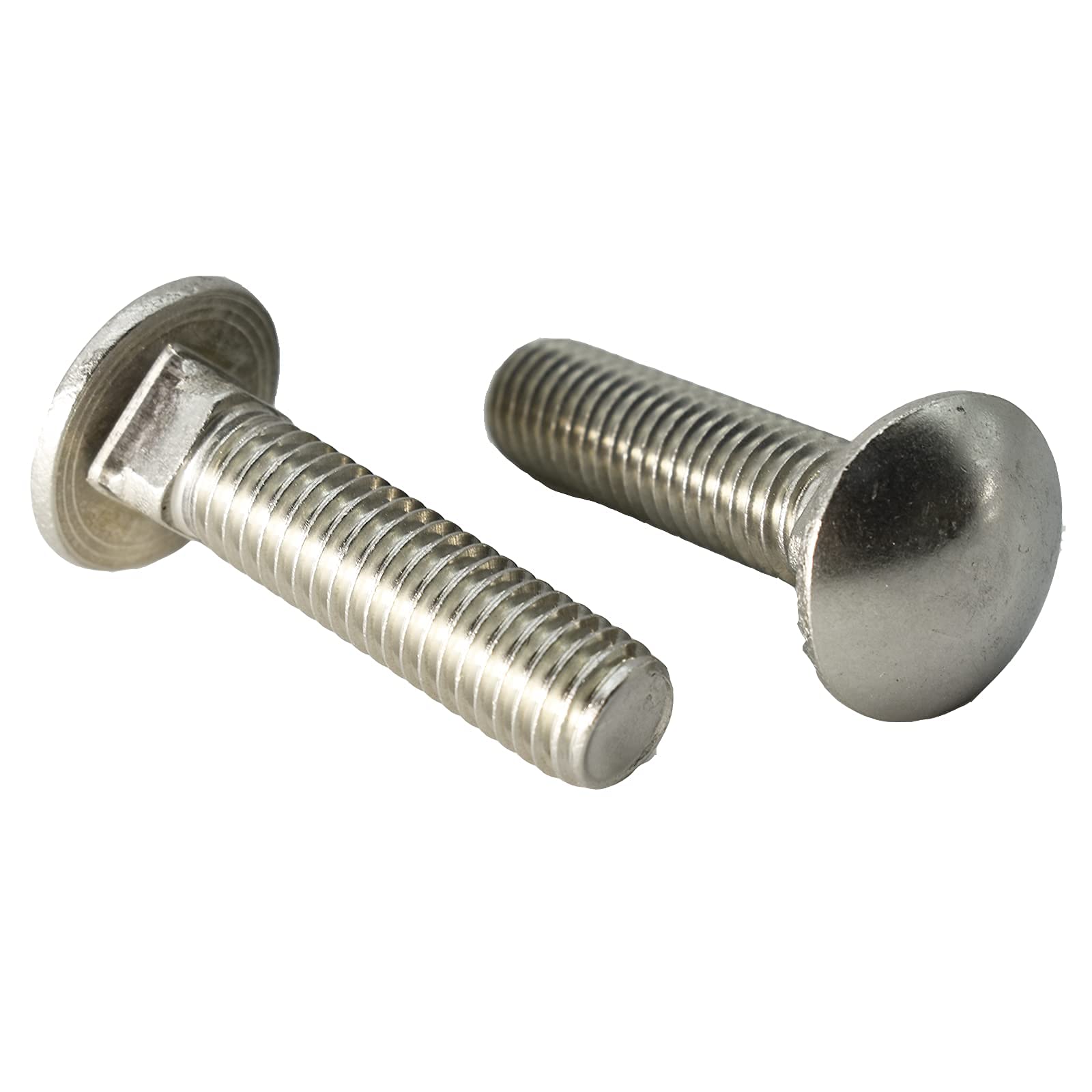 1/4"-20 X 1/2"(100pc) Stainless Carriage Bolt, 18-8 Stainless Steel Full Thread Coverage,Carriage Bolt,by SANTIE