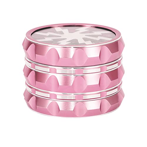 2.5" Large Grinder Pink and Silver